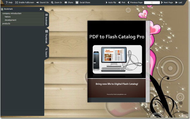 Flip PDF FAQ - How Can I Set Bookmarks Of Flip Flash Catalog? - Flippdf.com